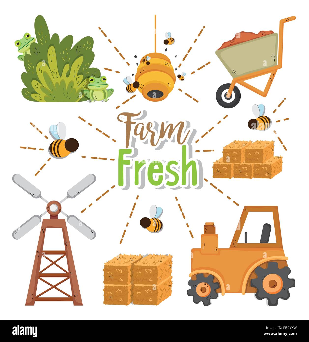 Farm fresh cartoons Stock Vector Image & Art - Alamy