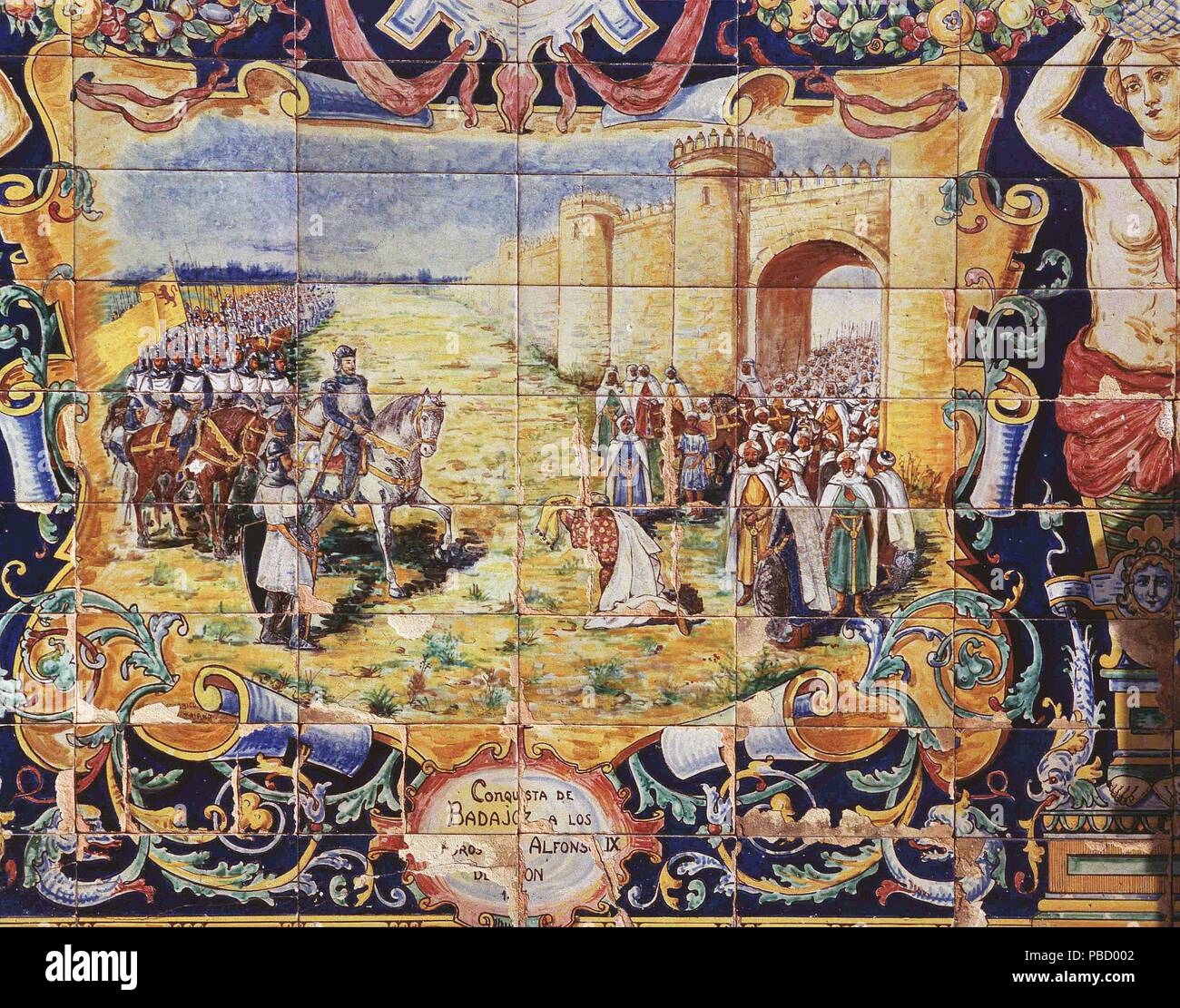 ALFONSO IX. REY DE LEON . 1171 - 1230. RECONQUISTA .TOMA DE BADAJOZ ...