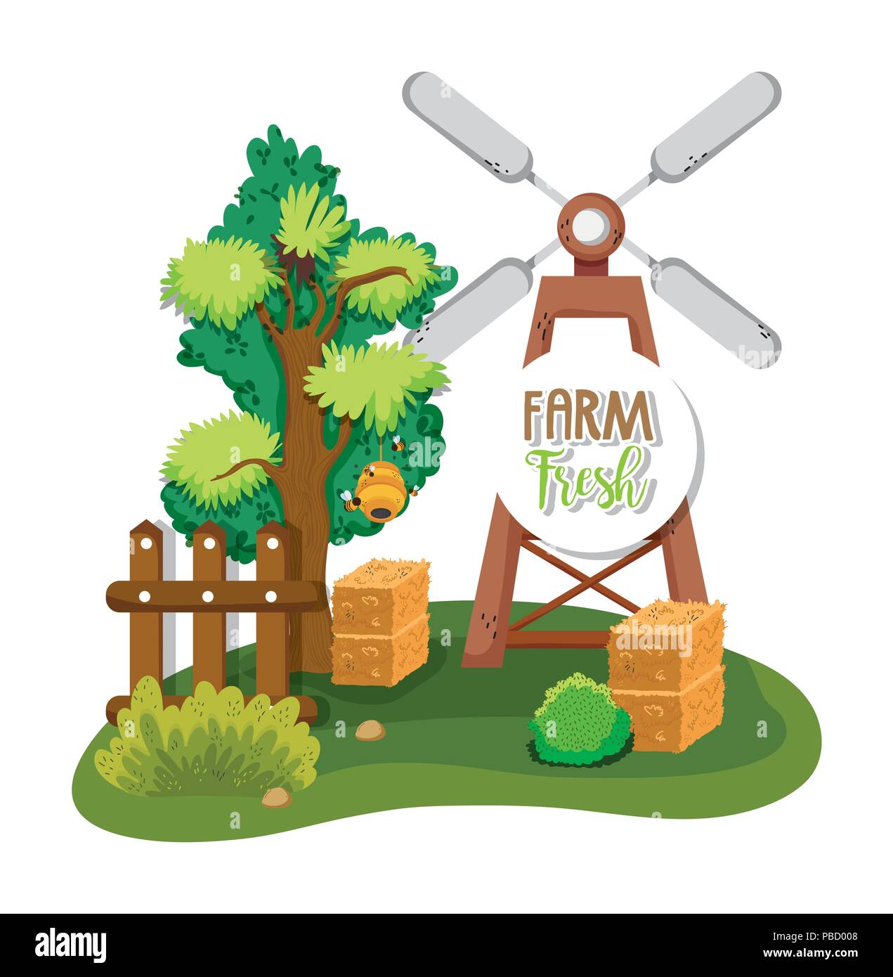 Farm fresh cartoons Stock Vector Image & Art - Alamy