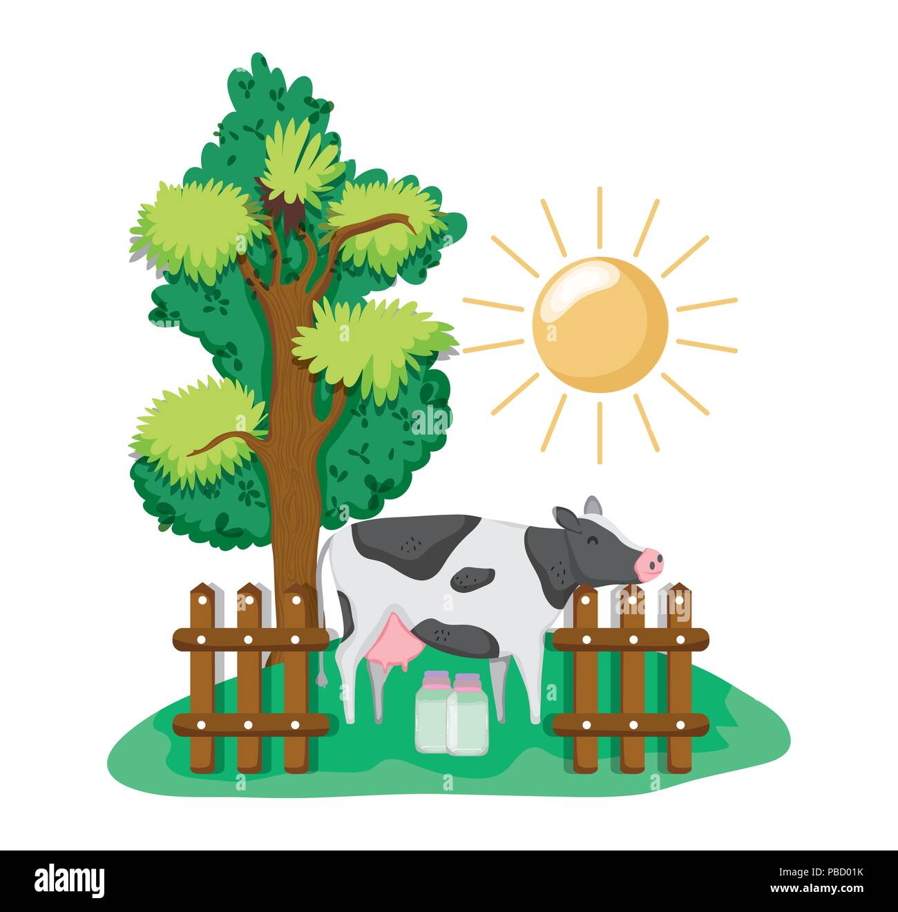Beautiful farm cartoons Stock Vector Image & Art - Alamy