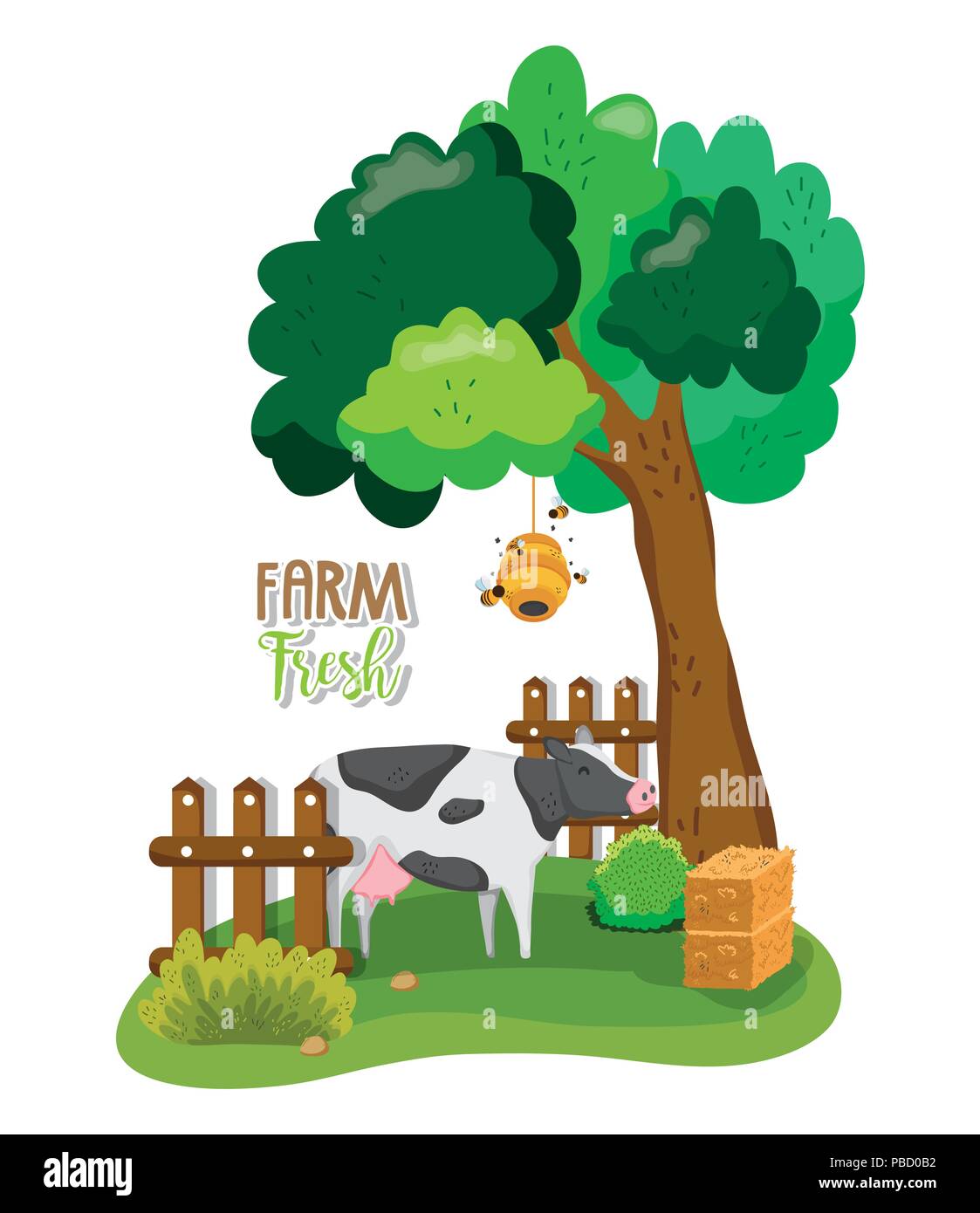 Farm fresh cartoons Stock Vector Image & Art - Alamy