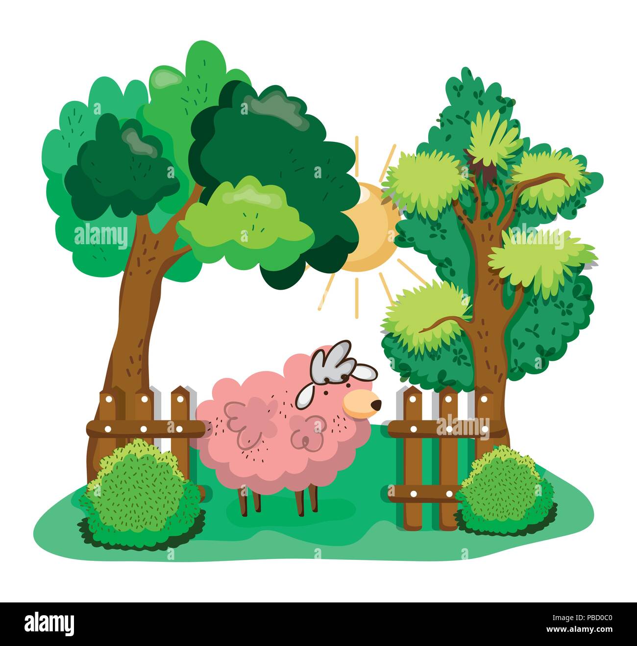 Beautiful farm cartoons Stock Vector Image & Art - Alamy