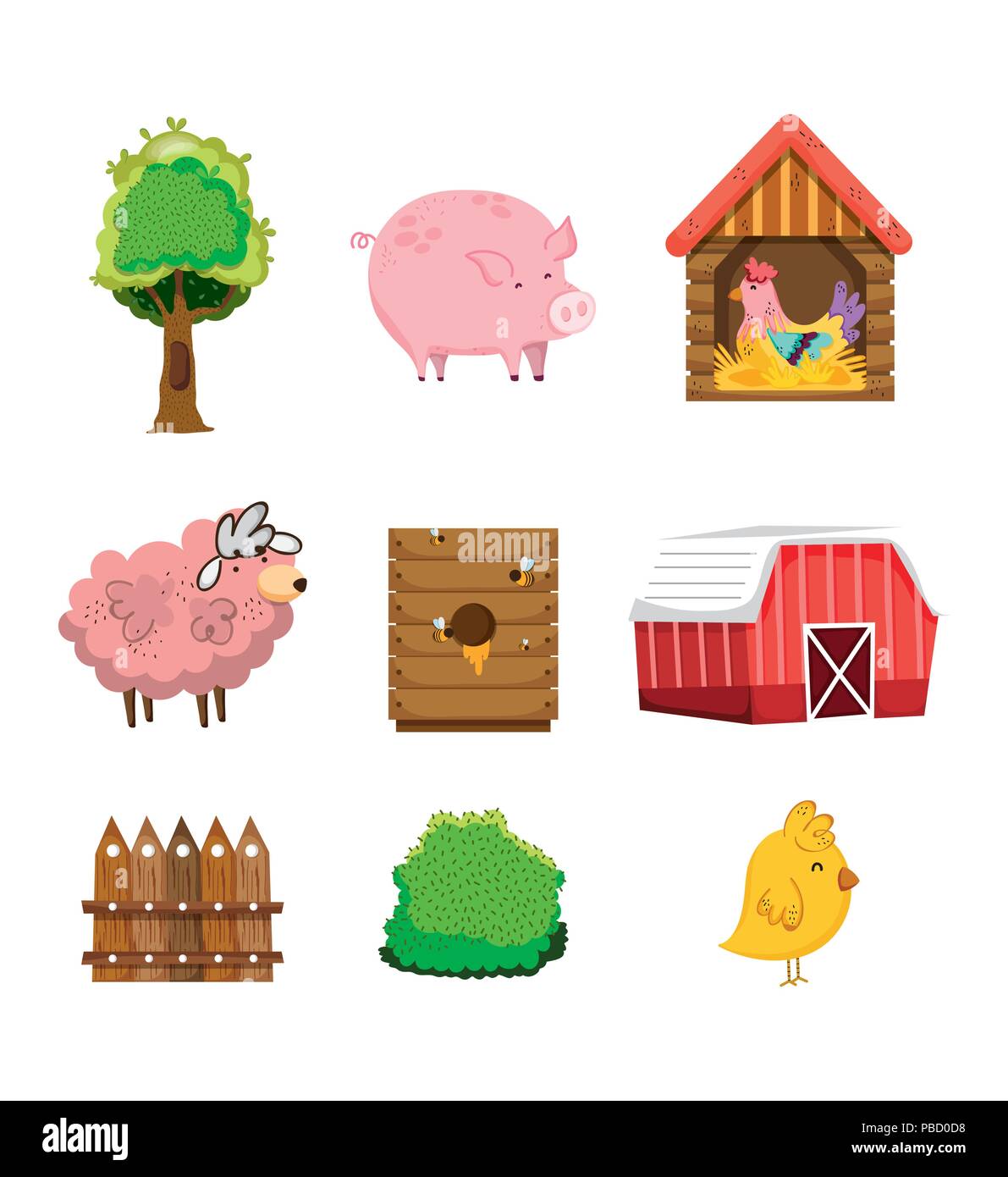 Set of farm icons Stock Vector Image & Art - Alamy