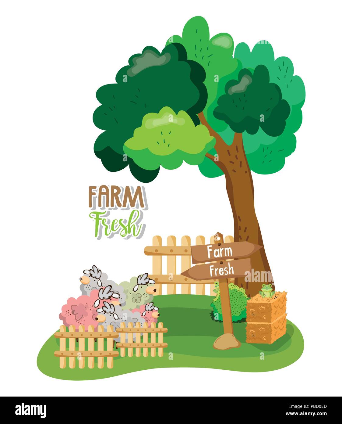 Farm fresh cartoons Stock Vector Image & Art - Alamy