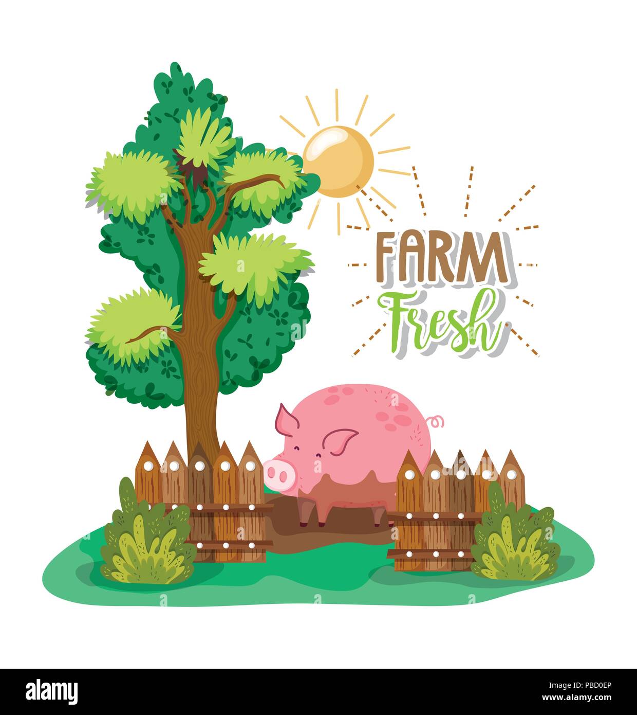 Farm fresh cartoons Stock Vector Image & Art - Alamy