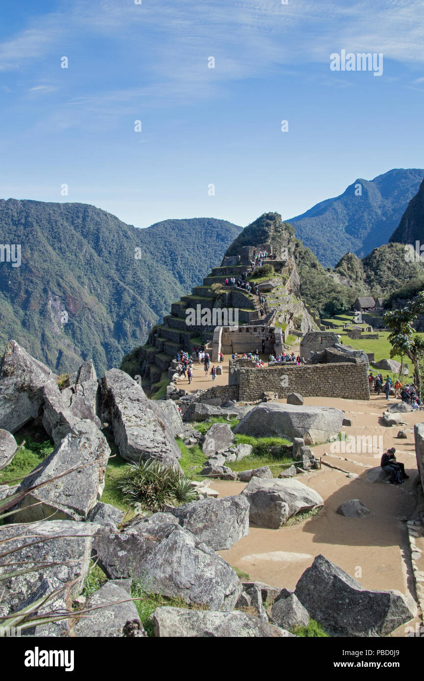 Ancient Inca Ruins of Machu Picchu Stock Photo - Alamy