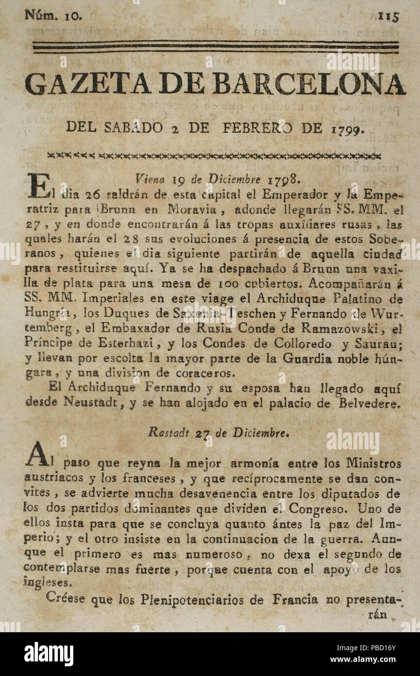 Febrero de 1799 hi-res stock photography and images - Alamy
