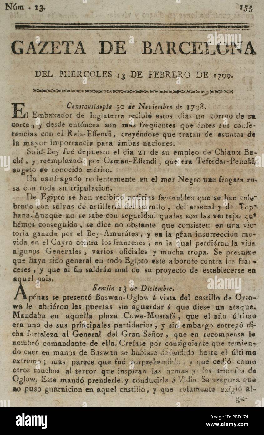 Febrero de 1799 hi-res stock photography and images - Alamy