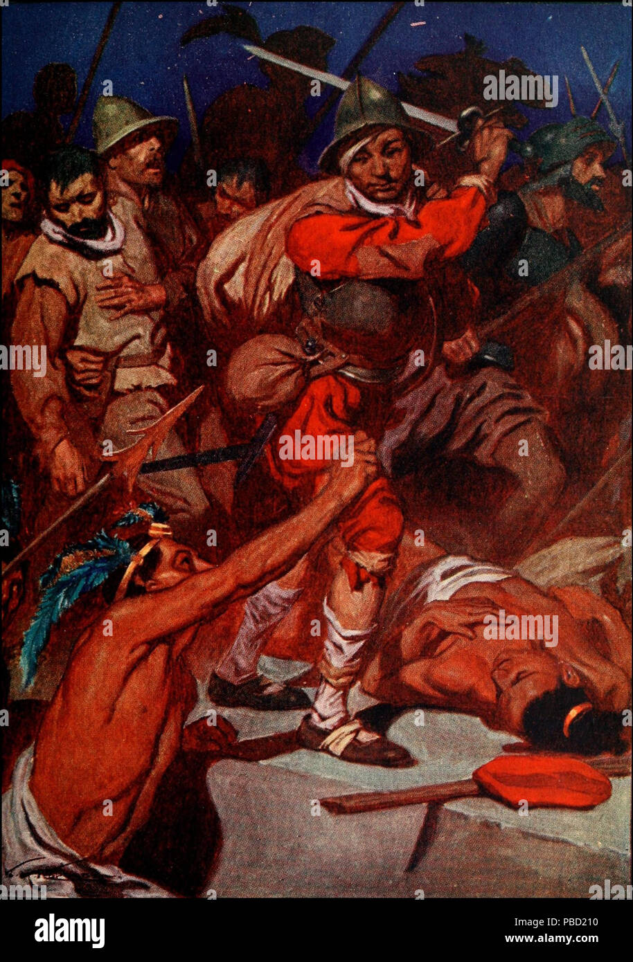 Conquistadors aztecs hi-res stock photography and images - Alamy