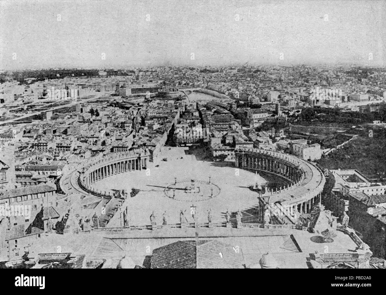 View rome from st Black and White Stock Photos & Images - Alamy