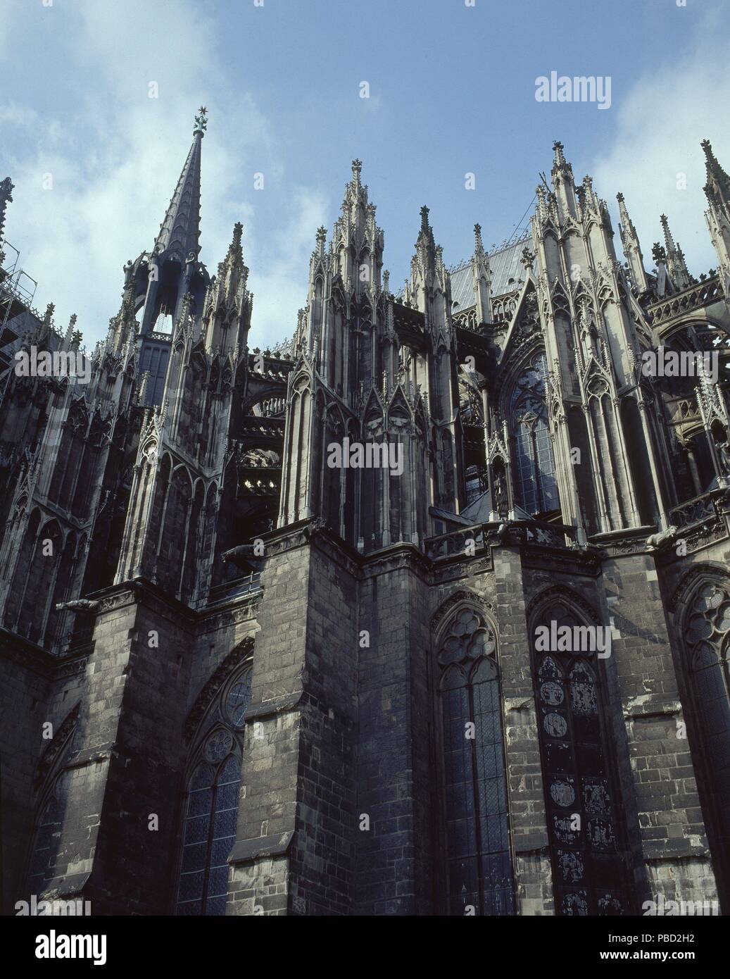 CATEDRAL - DET DEL ABSIDE. Location: CATEDRAL, COLOGNE, GERMANY Stock ...