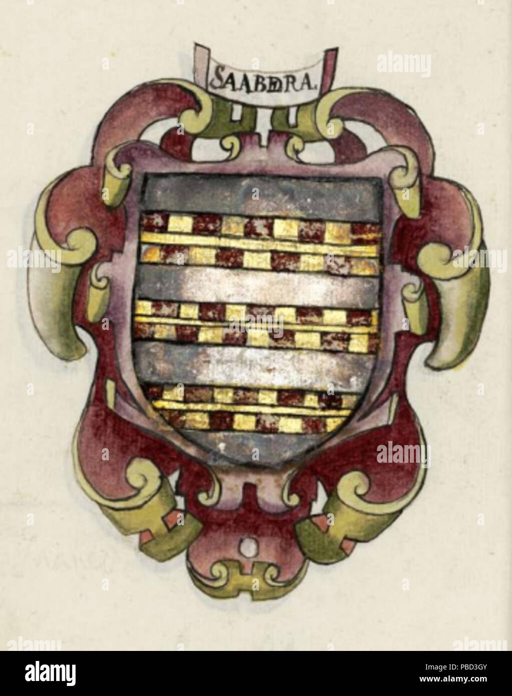 1282 Saavedra escudo 2 Stock Photo - Alamy