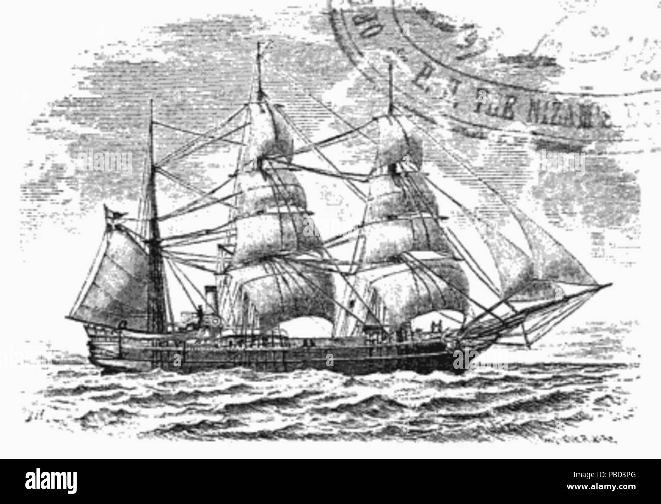 Sea boat sailing Black and White Stock Photos & Images - Alamy