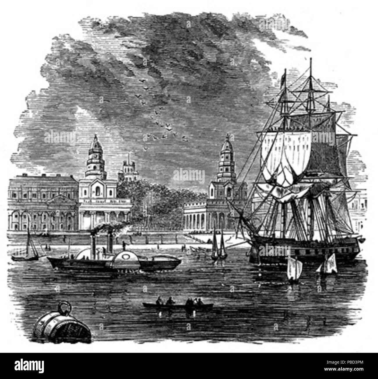 London thames river view Cut Out Stock Images & Pictures - Alamy