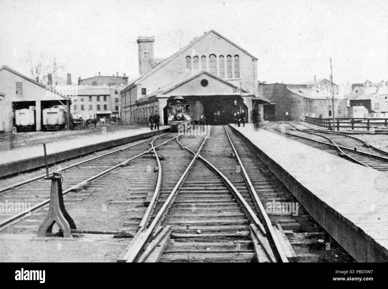 1880's train station hi-res stock photography and images - Alamy