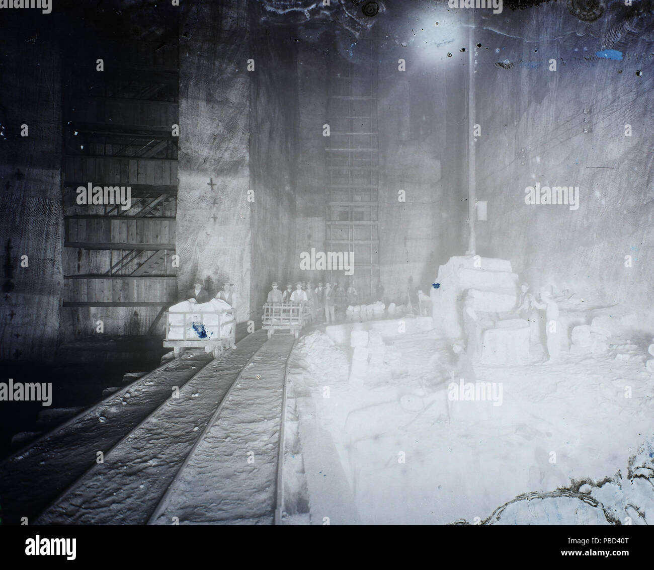 1285 Salt mine, mining Fortepan 86444 Stock Photo - Alamy