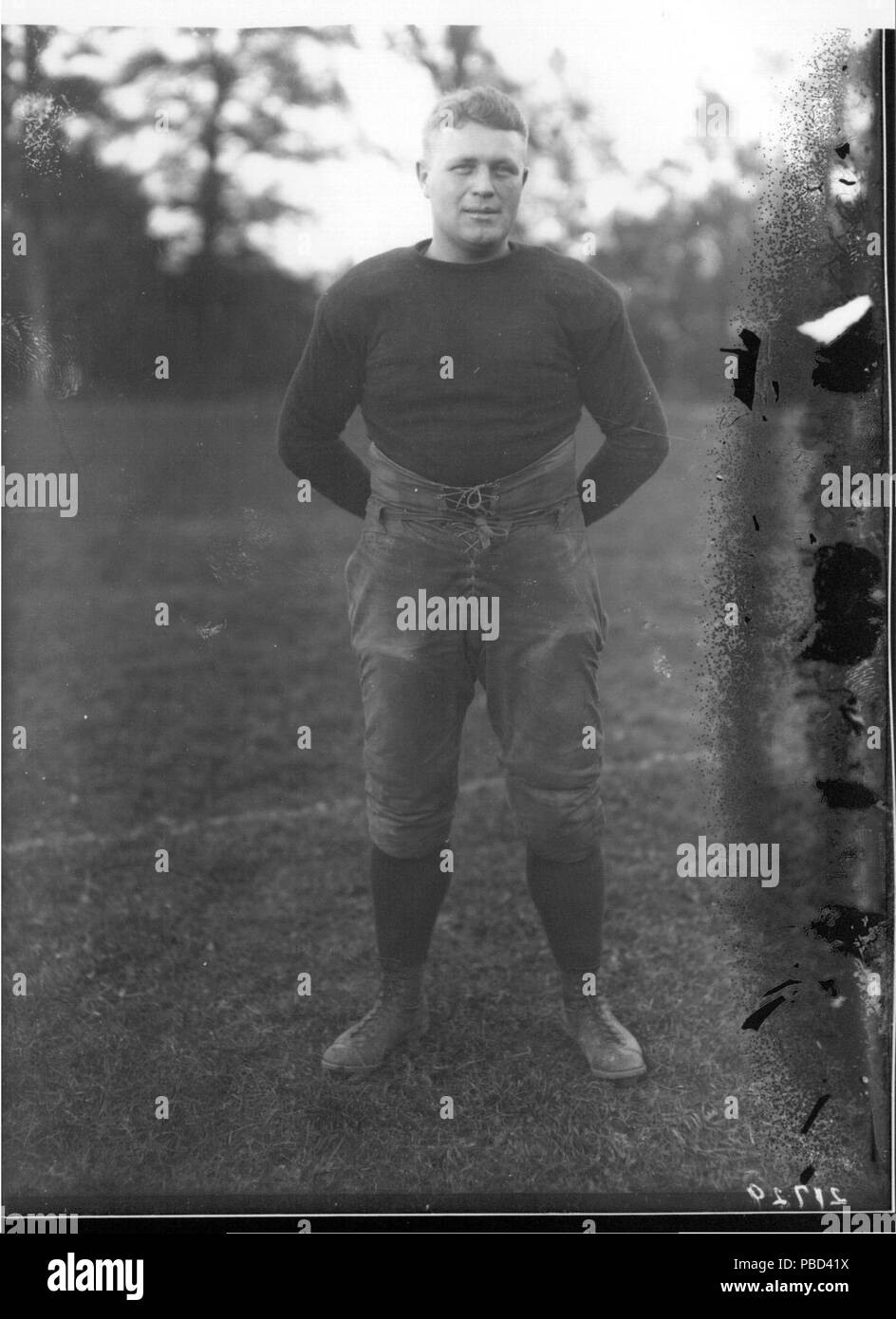 1285 Sam Crouse in football uniform 1922 (3190735891 Stock Photo - Alamy