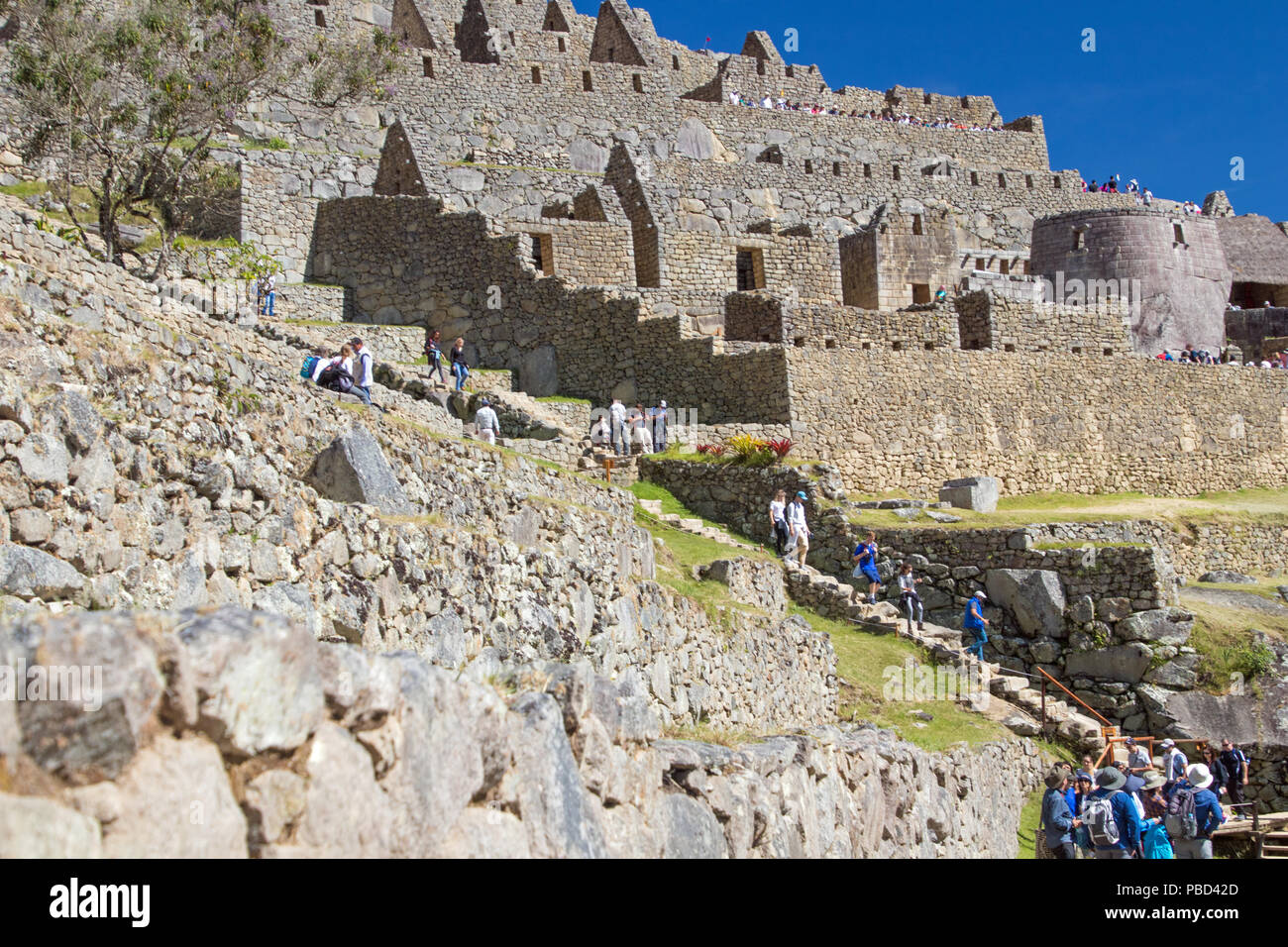 Ancient Inca Ruins of Machu Picchu Stock Photo - Alamy