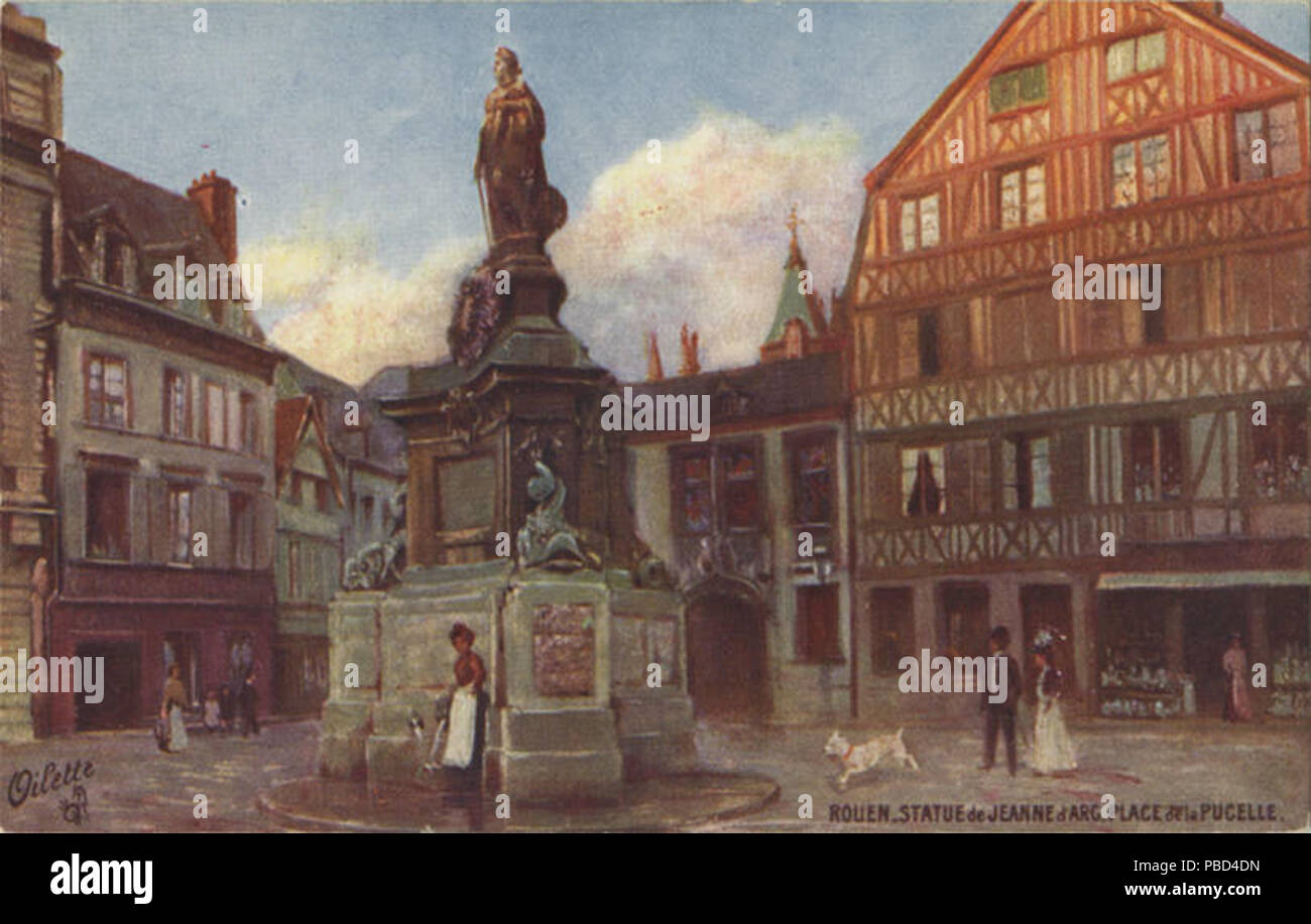 Jeanne d'arc statue rouen hi-res stock photography and images - Alamy