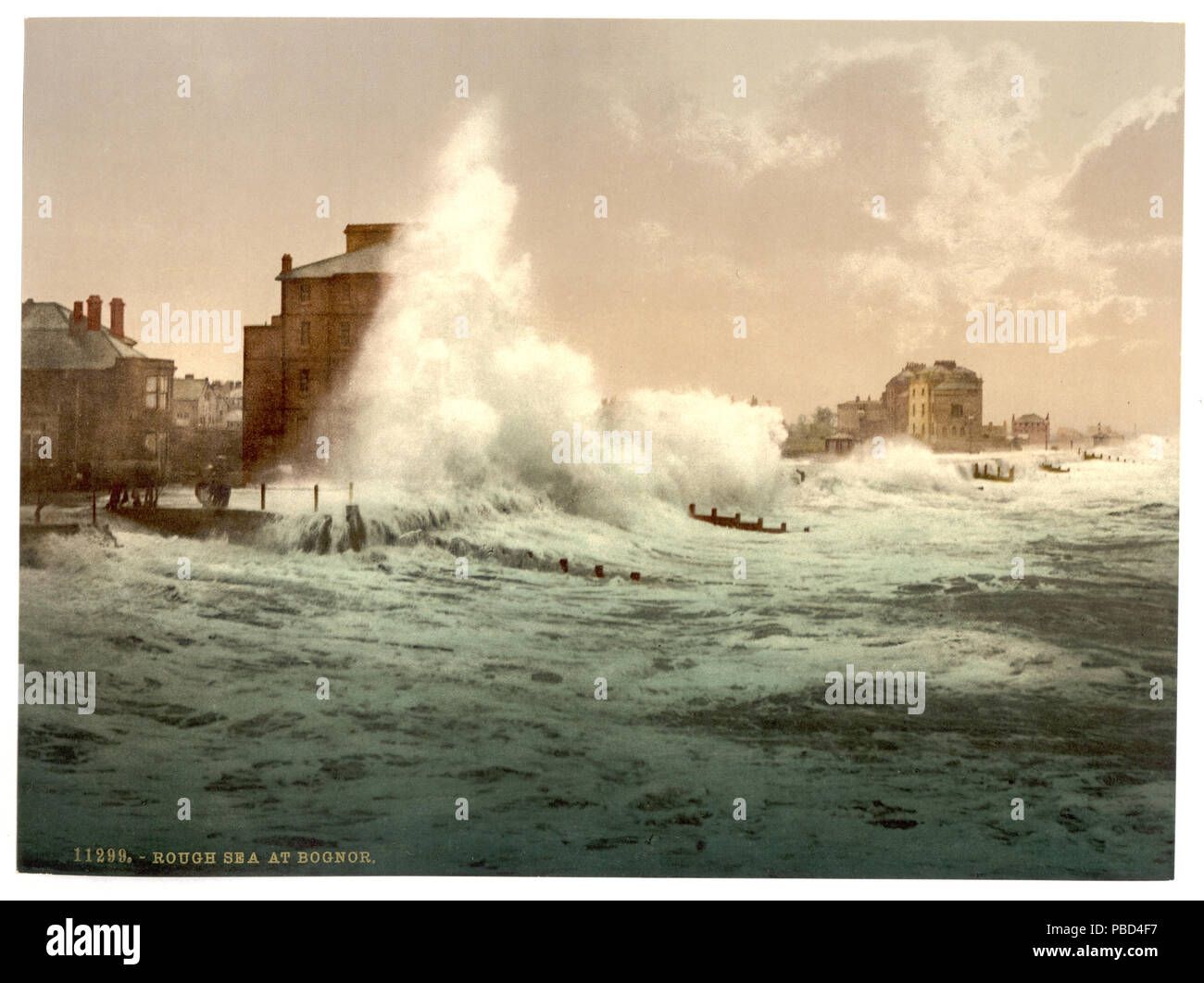 1273 Rough sea, Bognor, England-LCCN2002696396 Stock Photo - Alamy