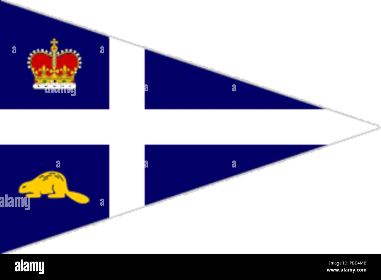 1274 Royal Canadian Yacht Club Burgee Stock Photo - Alamy