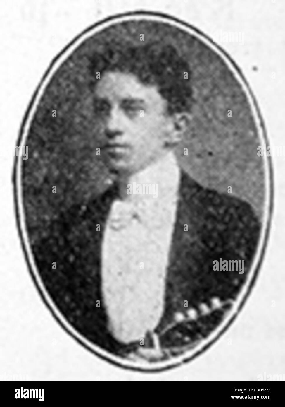 . English: A portrait of Samuel Siegel as a young performer, posing ...