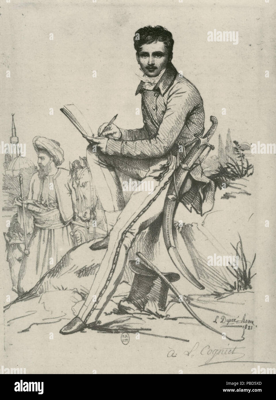 1305 Self-portrait of Louis Dupré, 1821 Stock Photo - Alamy