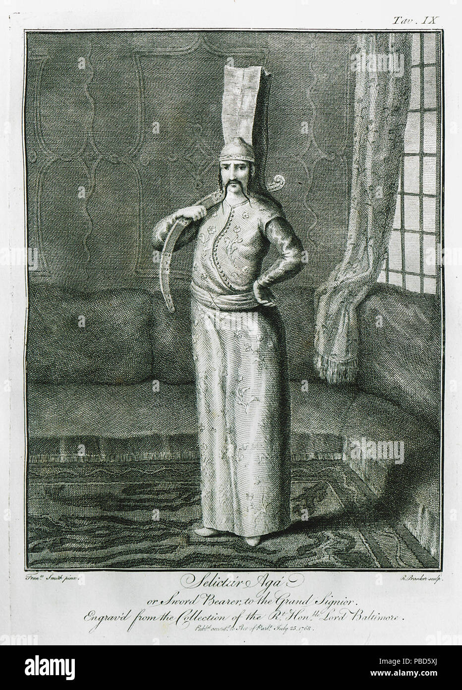 1305 Selictar Aga - Calvert Frederick (baron Baltimore) - 1769 Stock ...