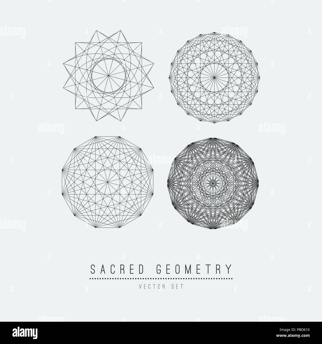 Sacred Geometry Line Art
