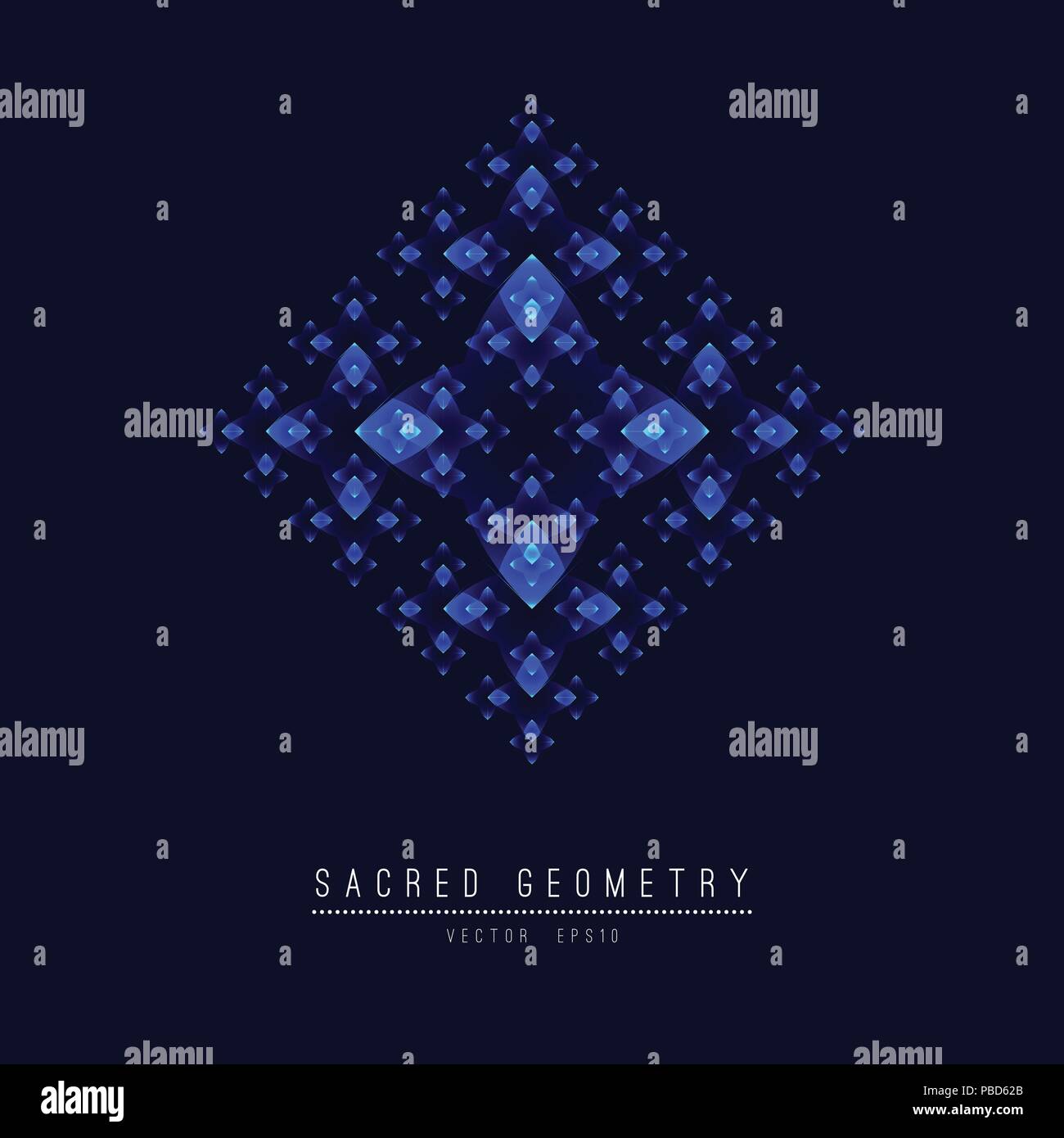 Sacred geometry line vector element flower of life . Vector ...