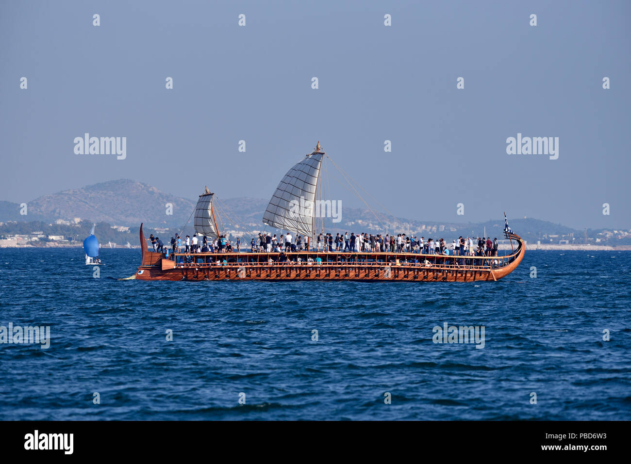 Greek trireme rowers hi-res stock photography and images - Alamy