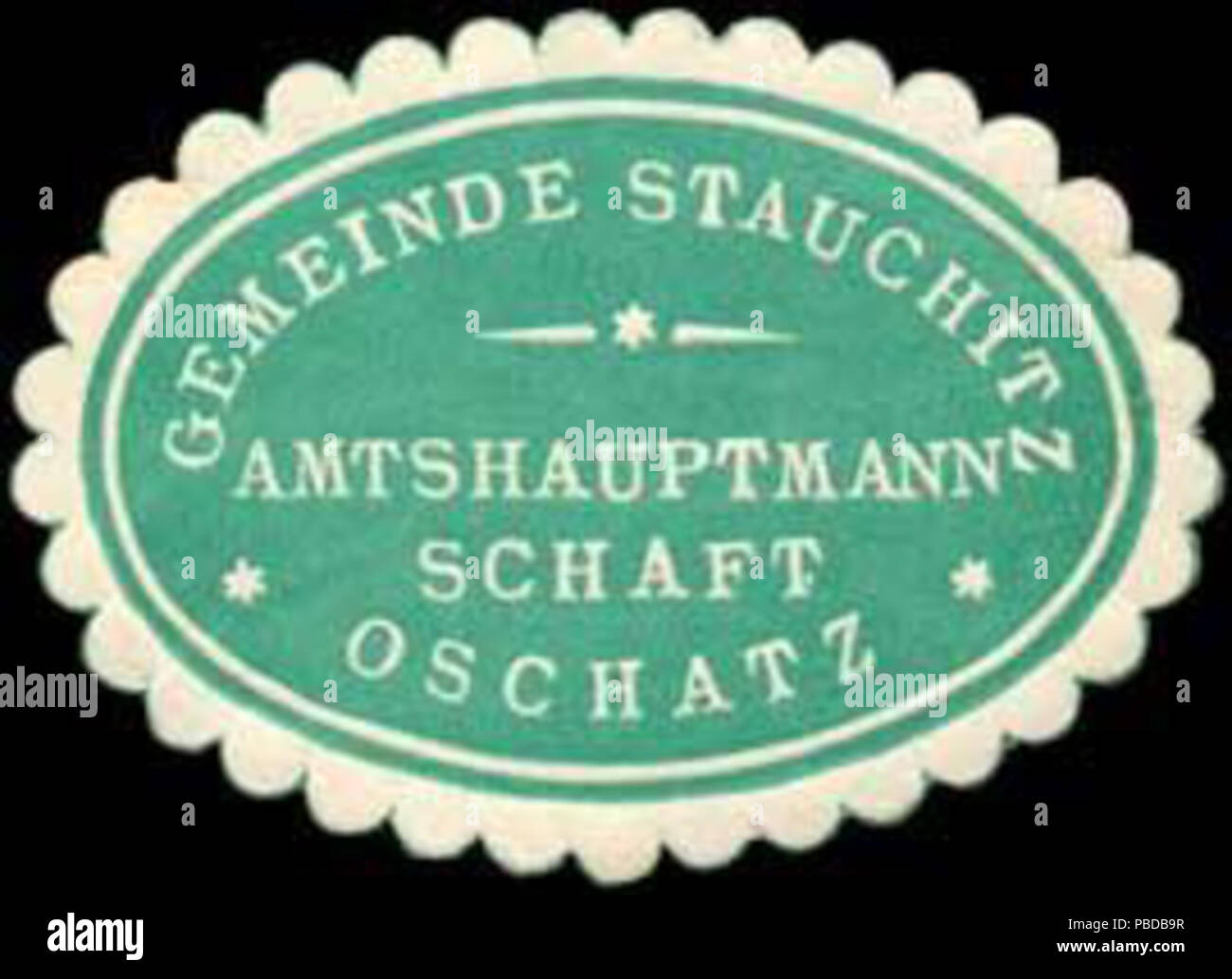 1376 Siegelmarke Gemeinde Stauchitz - Amtshauptmannschaft Oschatz ...