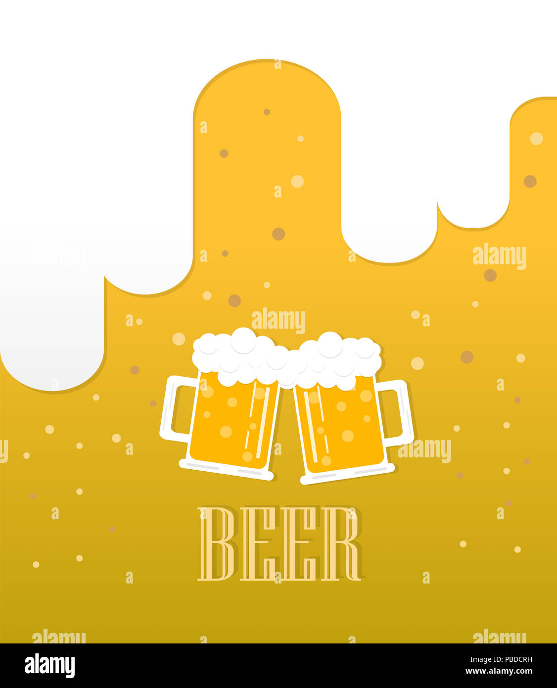 Vector illustration beer Stock Photo - Alamy