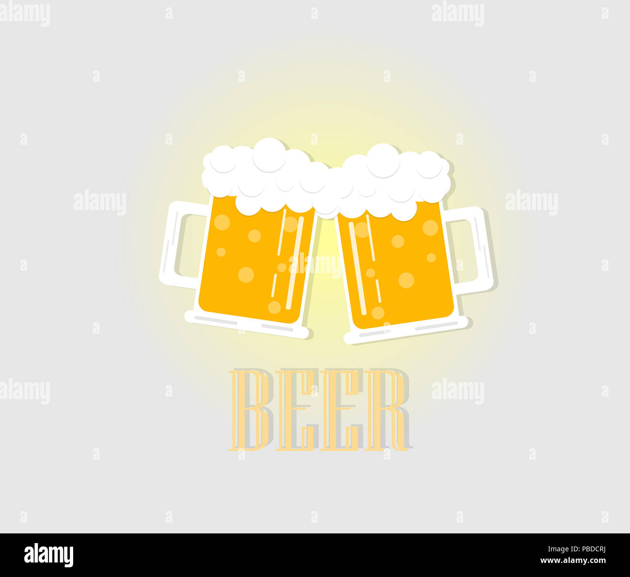 Vector illustration beer Stock Photo - Alamy
