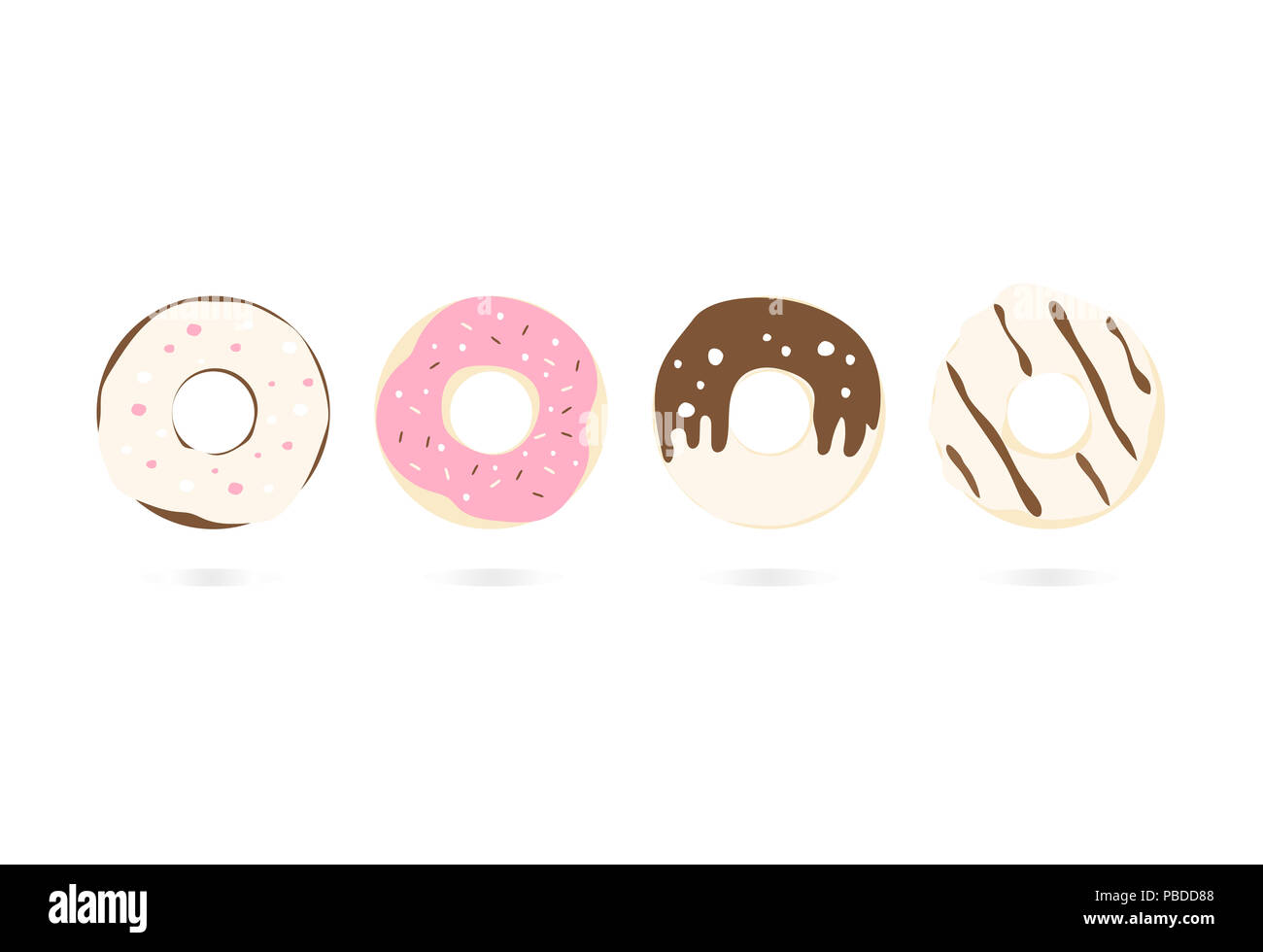 Vector illustration donut Stock Photo - Alamy
