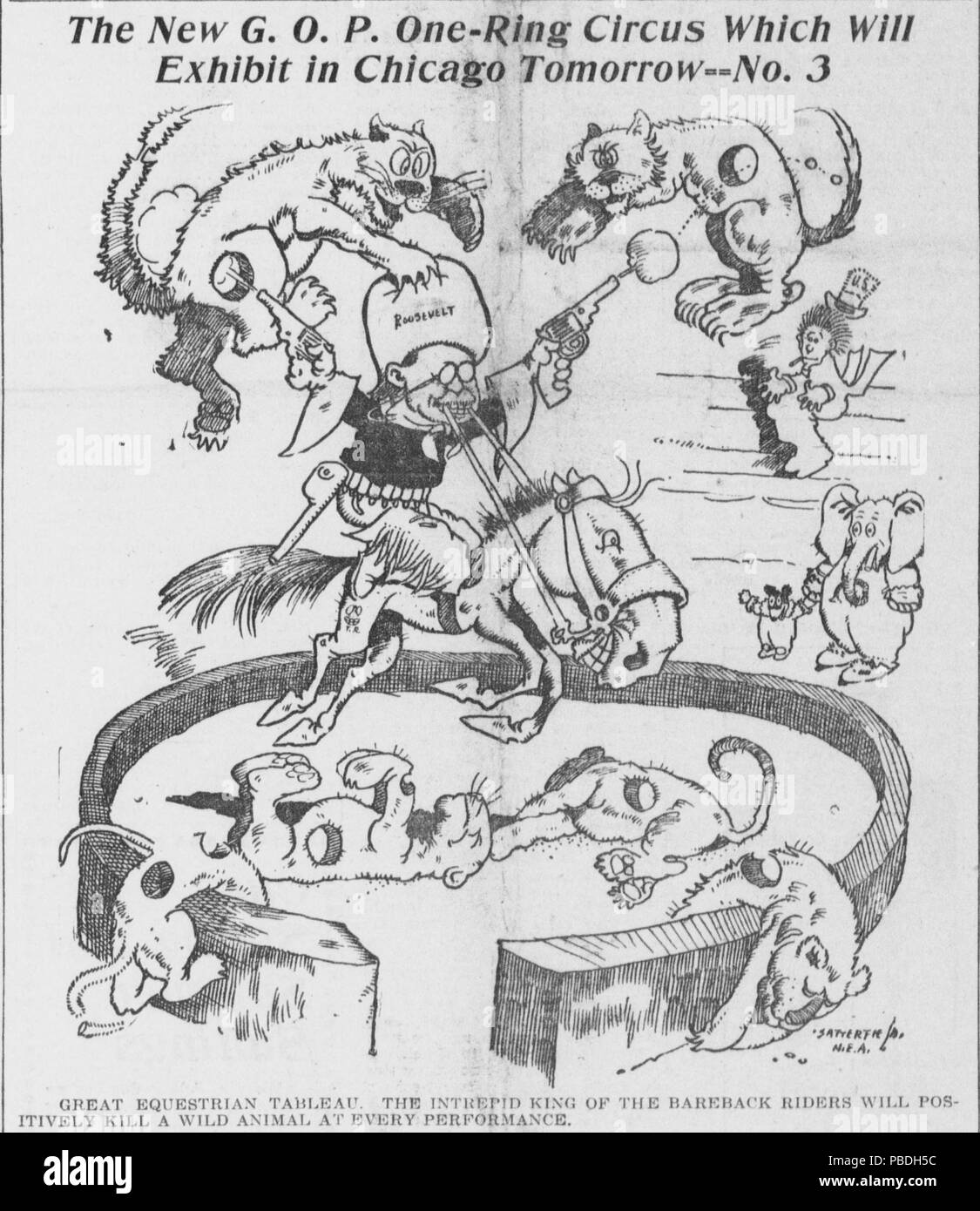 Cartoon circus Black and White Stock Photos & Images - Alamy