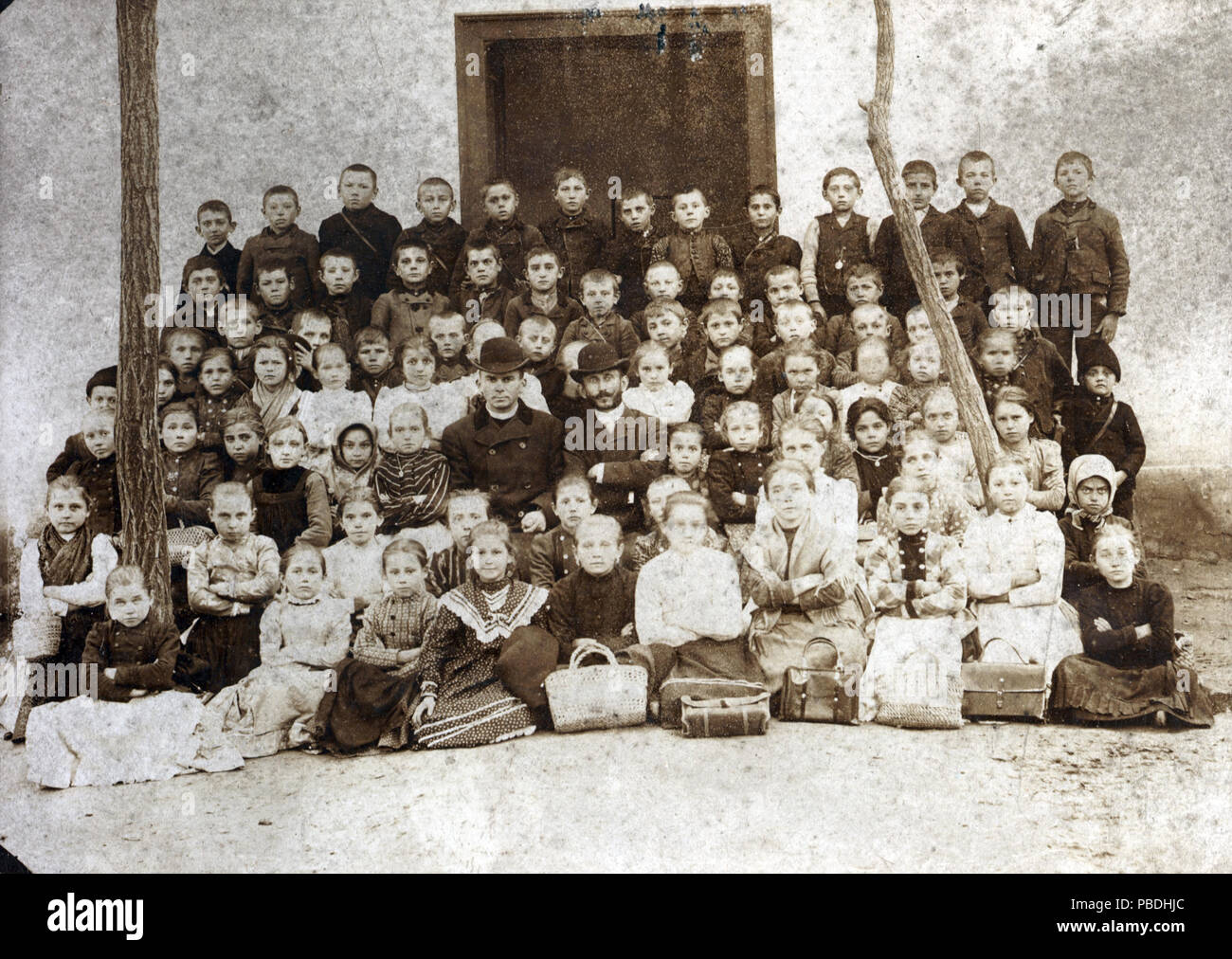 1295 School class portrait, class photo Fortepan 101560 Stock Photo - Alamy