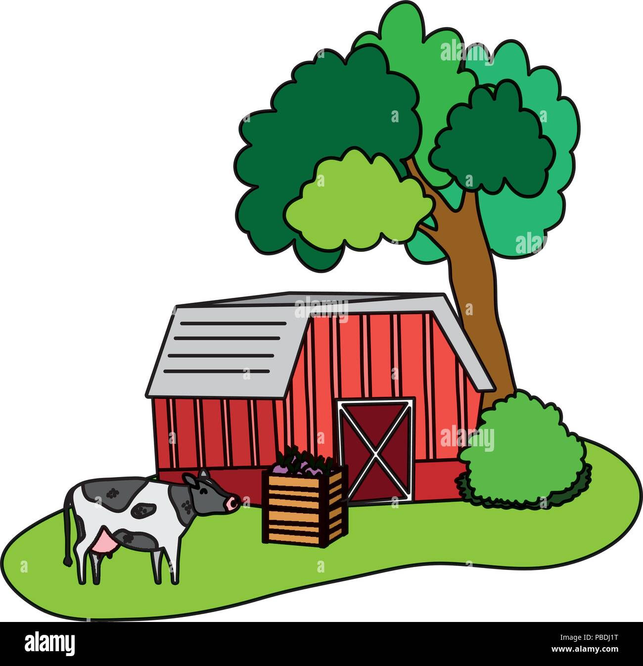 Farm vegetables animals Cut Out Stock Images & Pictures - Alamy