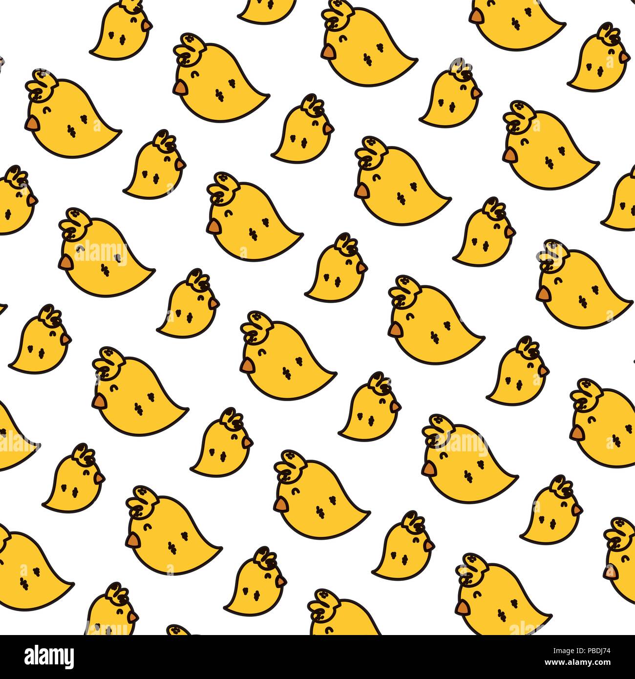 color cute chick farm animal background Stock Vector Image & Art - Alamy