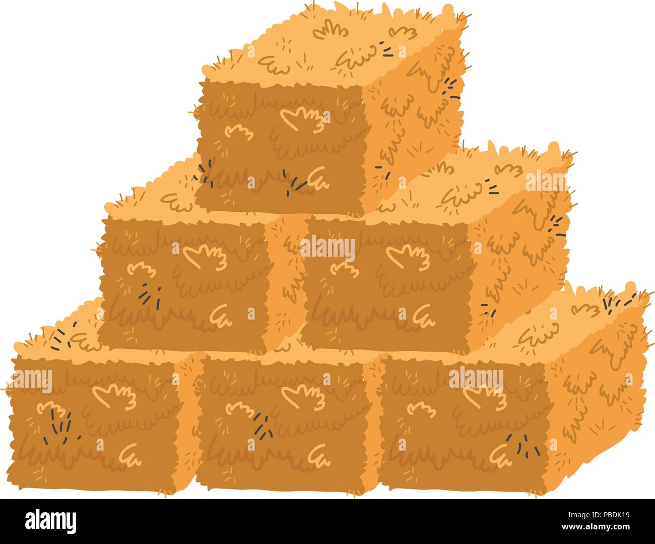 nature straws bales farm agriculture Stock Vector Image & Art - Alamy