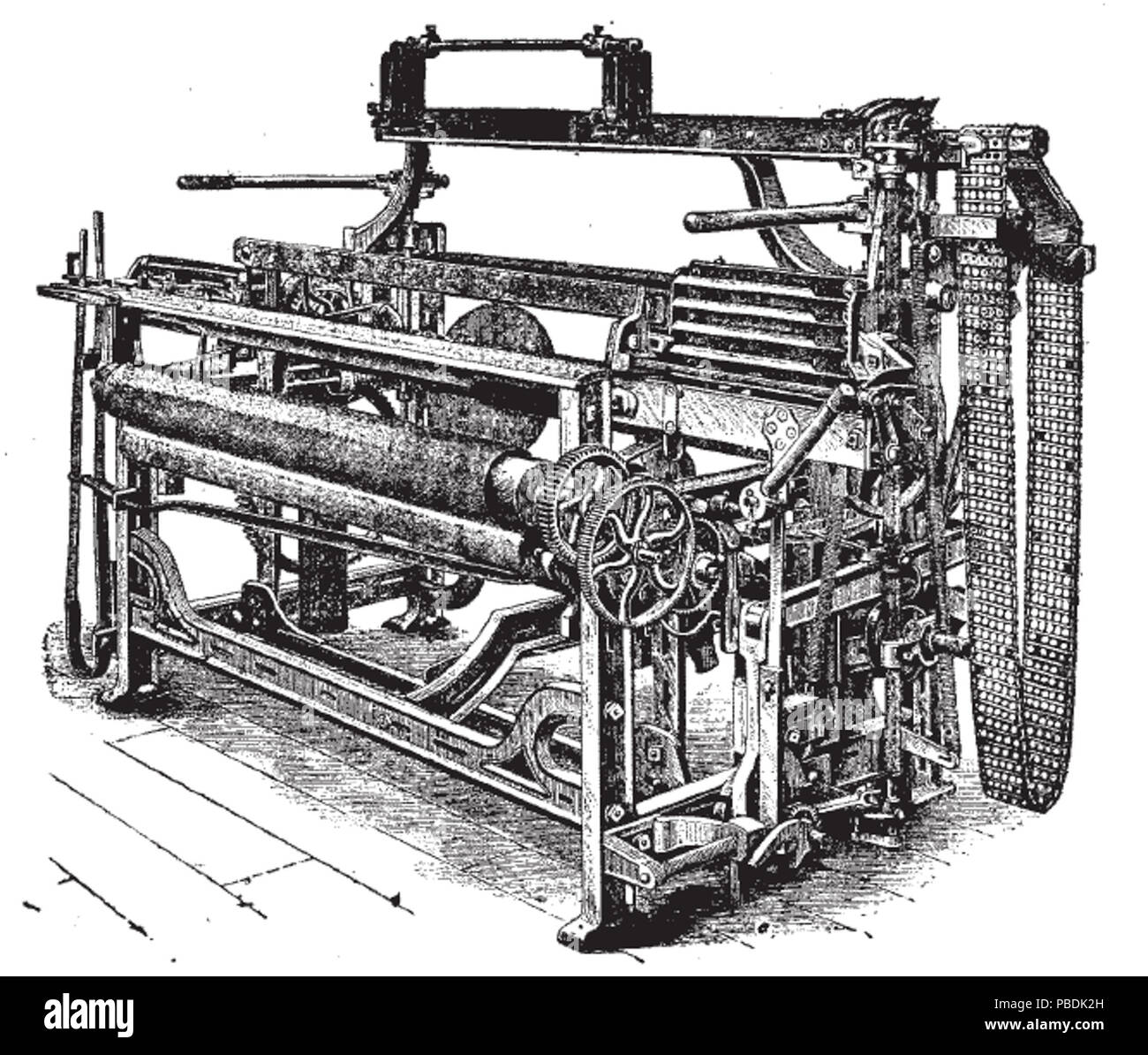 1312 Shaw drop box loom-Marsden Stock Photo - Alamy