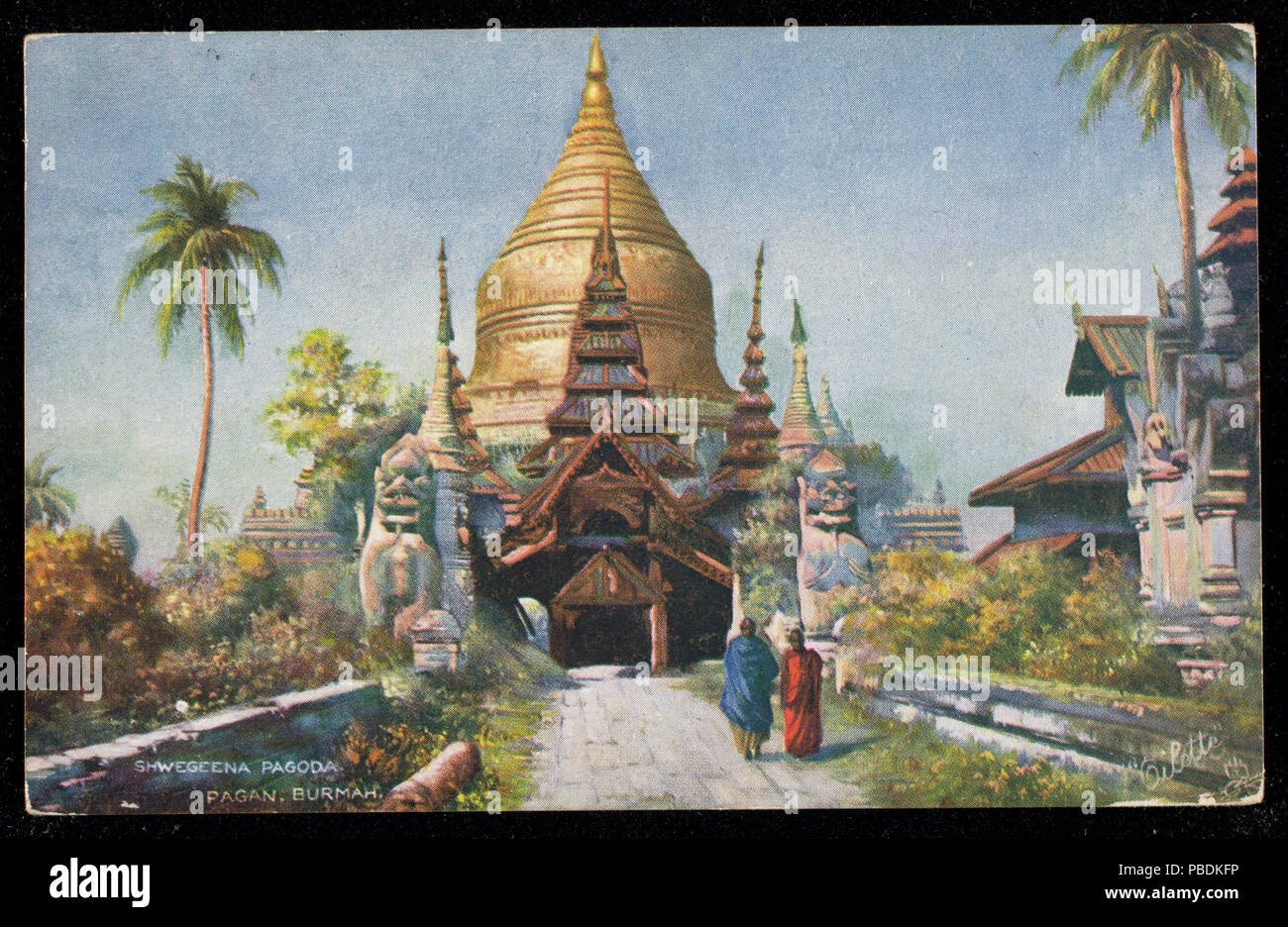 1316 Shwegeena Pagoda Pagan, Burmah (NBY 437950 Stock Photo - Alamy