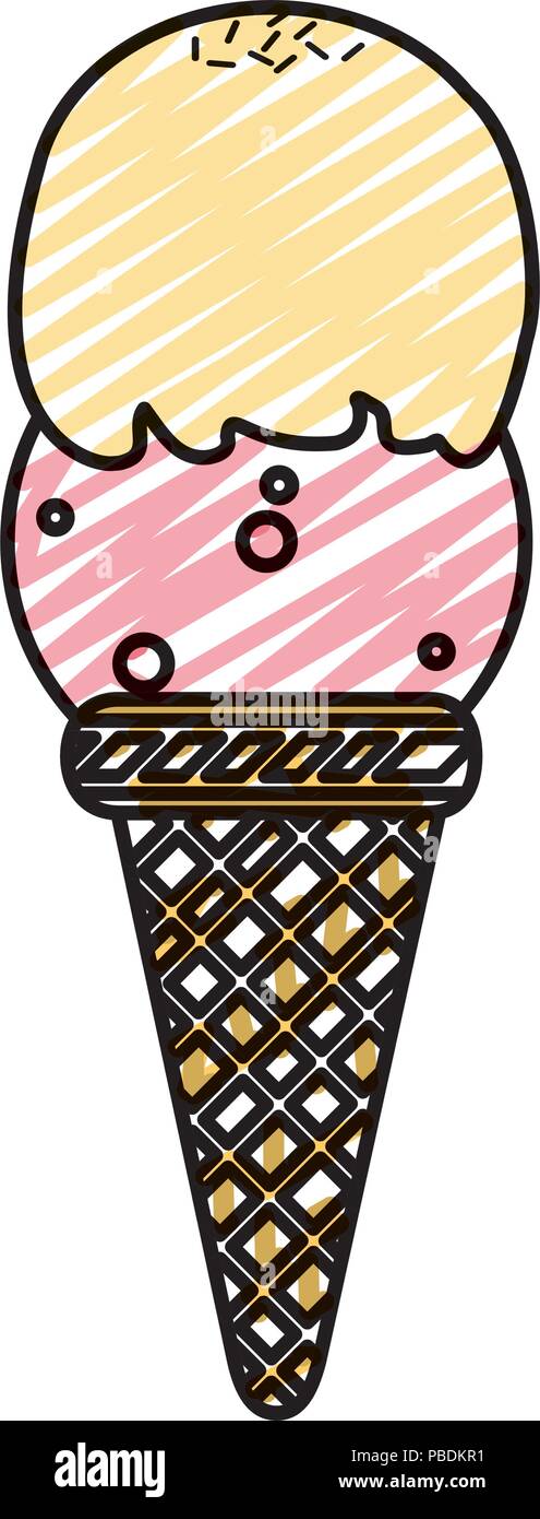 Two balls ice cream cone hi-res stock photography and images - Alamy