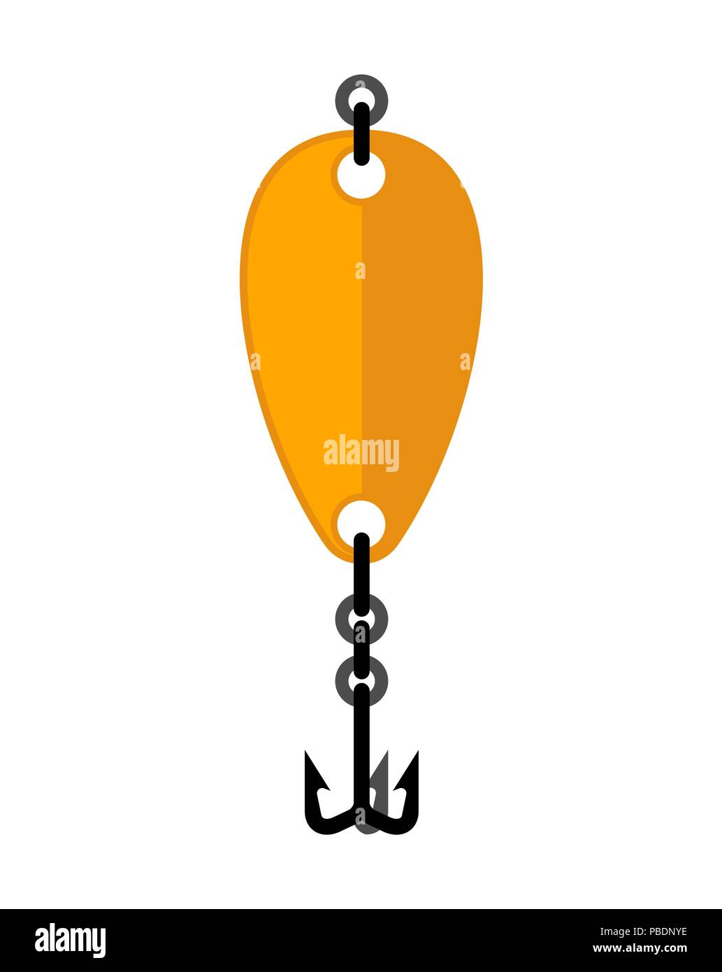 Fishing spoon isolated. bait Fisherman. Vector illustration Stock ...