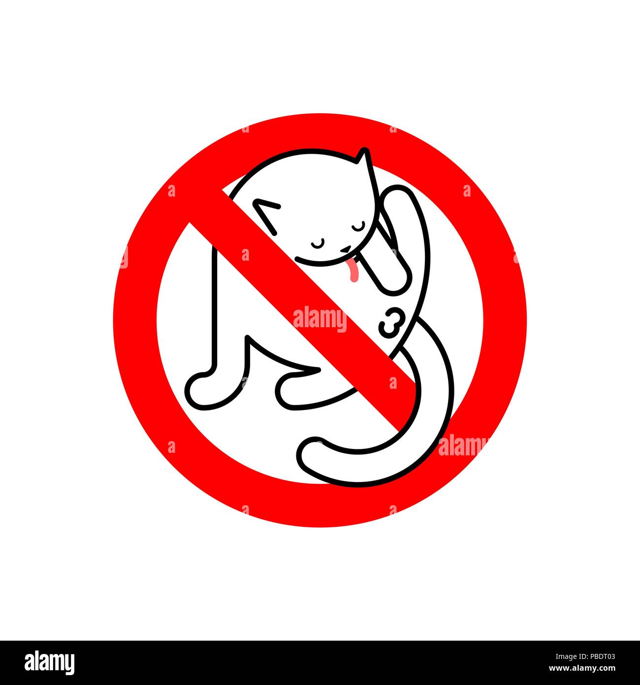 No lick Stock Vector Images - Alamy