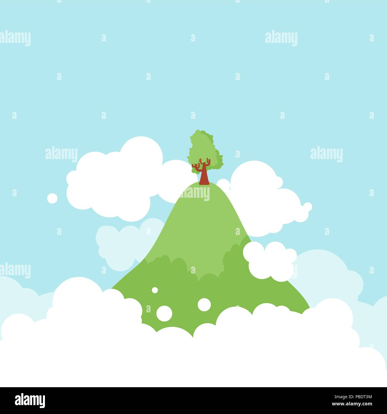 Surreal blue sky Stock Vector Images - Alamy