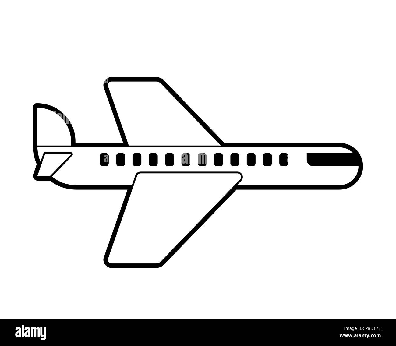 Airliner icon sign. aircraft symbol. Vector illustration Stock Vector ...