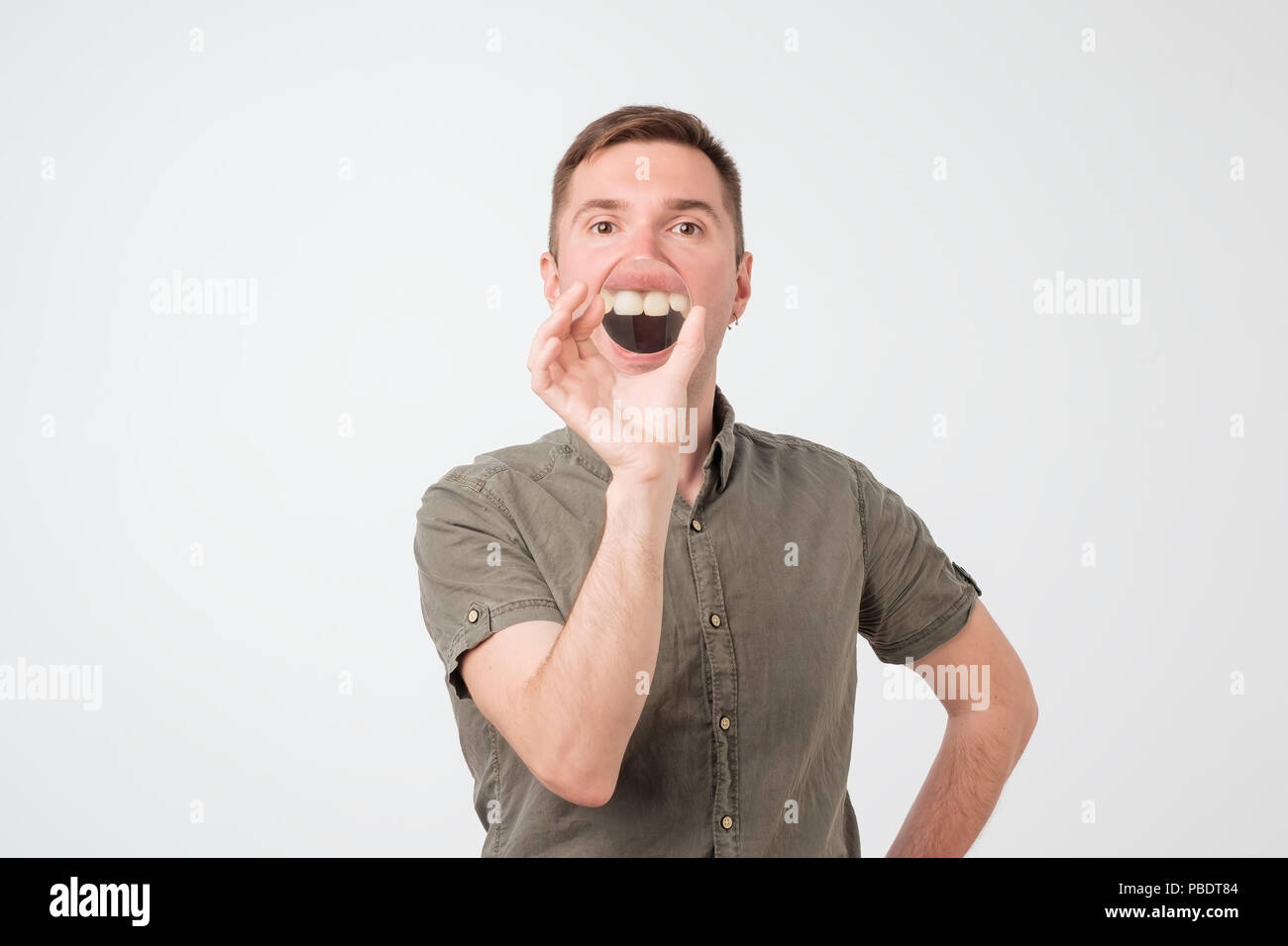 Man with big teeth hi-res stock photography and images - Alamy