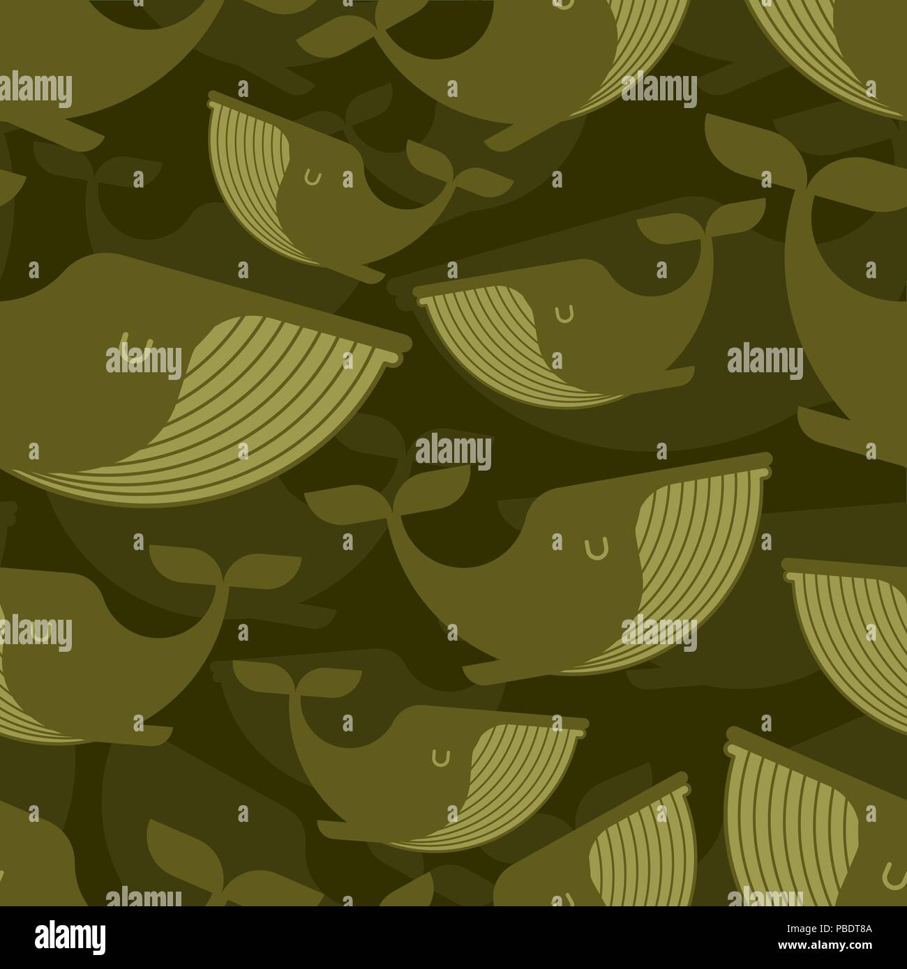 Whale military pattern. mammal under water clothing texture. Army ...