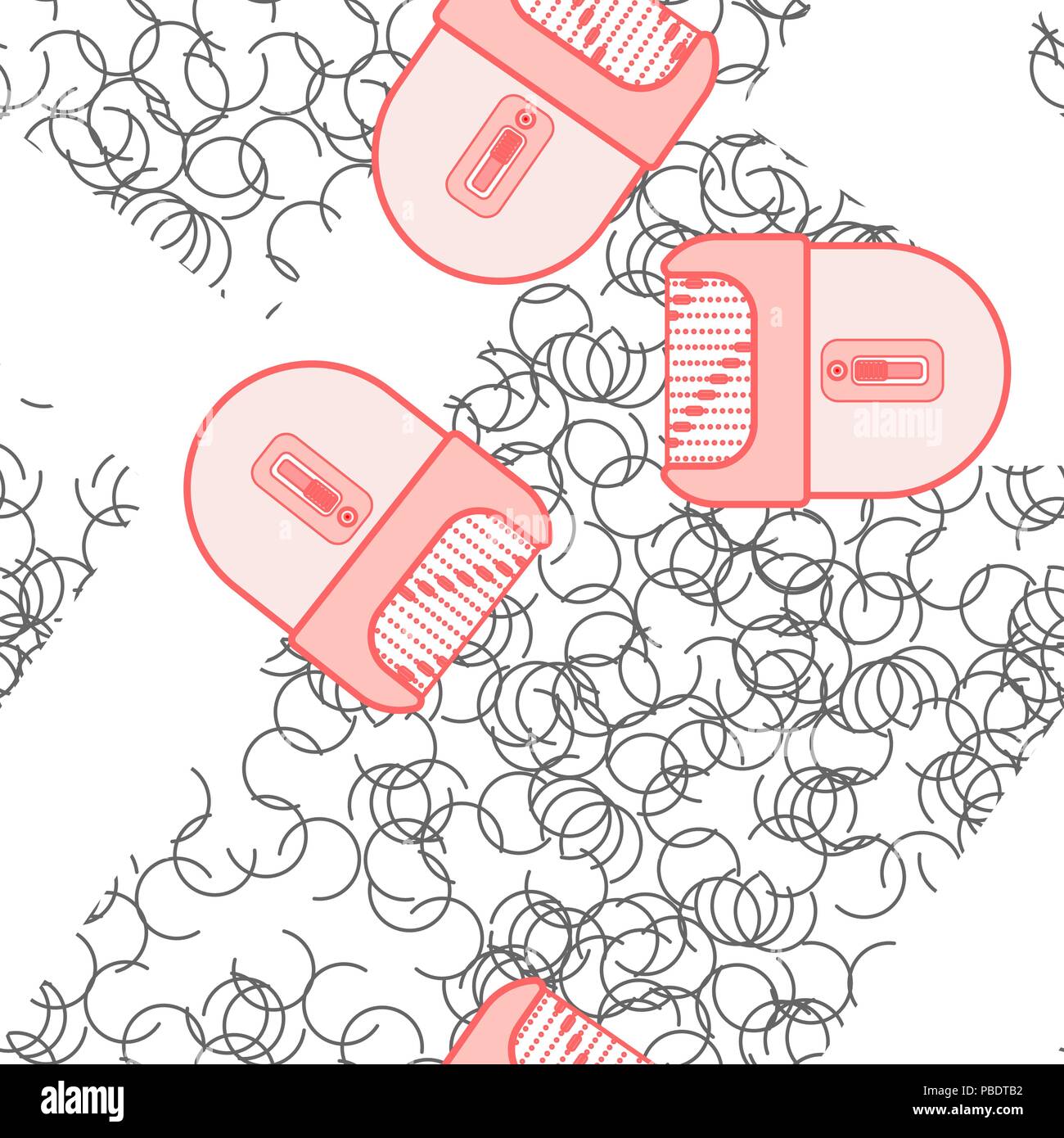 Epilation pattern seamless. Epilator of hair background. Body hygiene ...